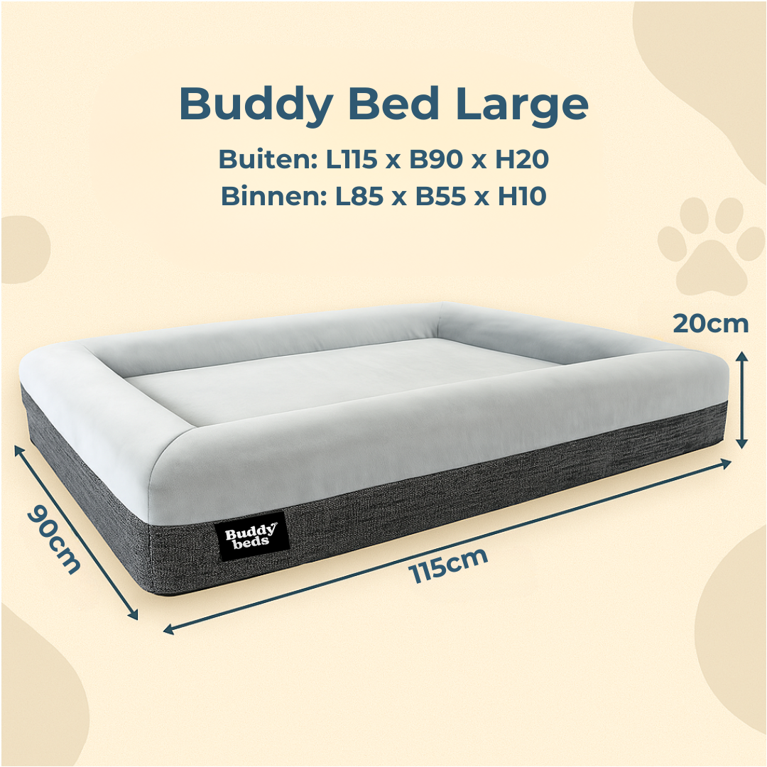 Large Buddy Bed - Orthopedische Hondenmand voor grote Honden – Buddy Beds